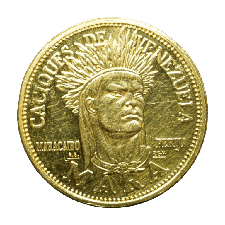 Medalha Caciques de Venezuela - MARA - ORO - Gold Suisse