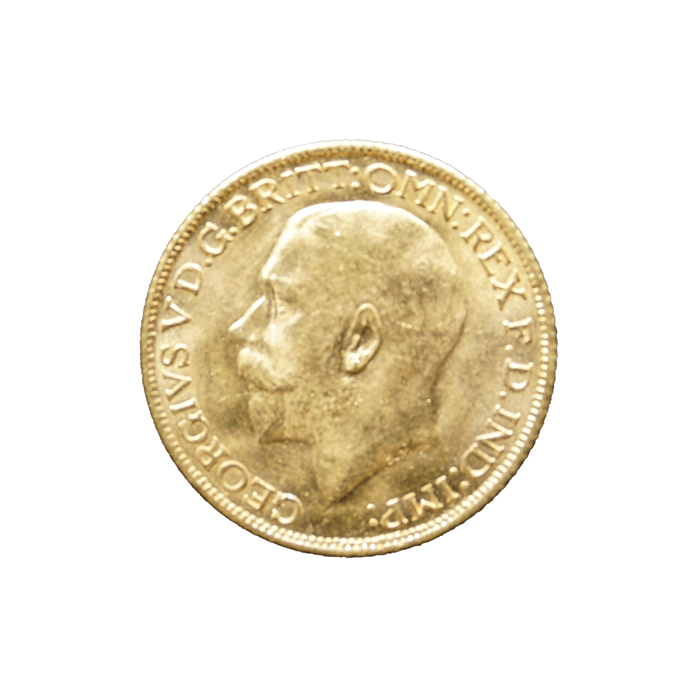 Libra GEORGIVS V 1918 Gold Suisse